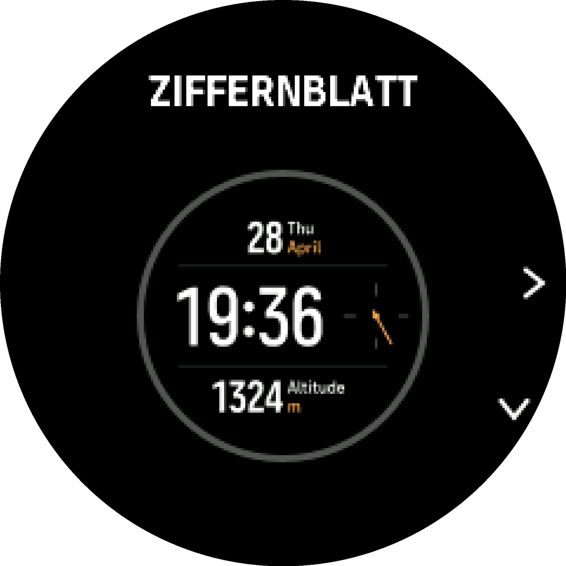 Suunto 9 Peak Pro - Einstellungen - Zifferblätter