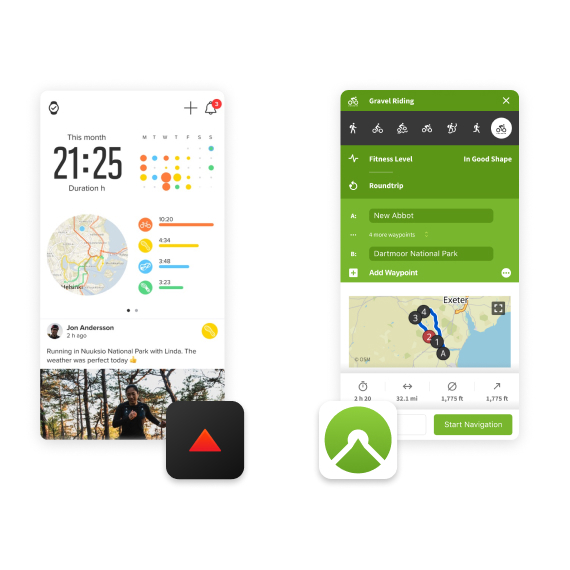 Connect komoot and Suunto to unlock two regional bundles for free