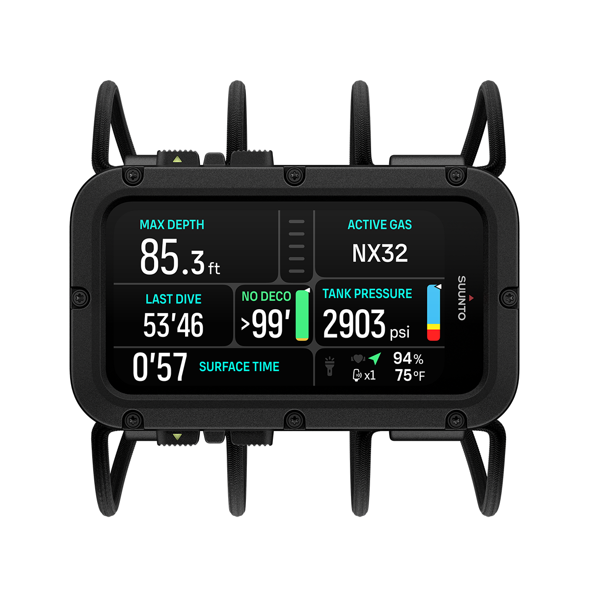 Suunto Nautic Bungee Cord & Tank Pod – Fortschrittlicher AMOLED ...